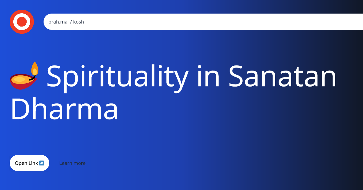 🪔 Spirituality in Sanatan Dharma | Brah.ma
